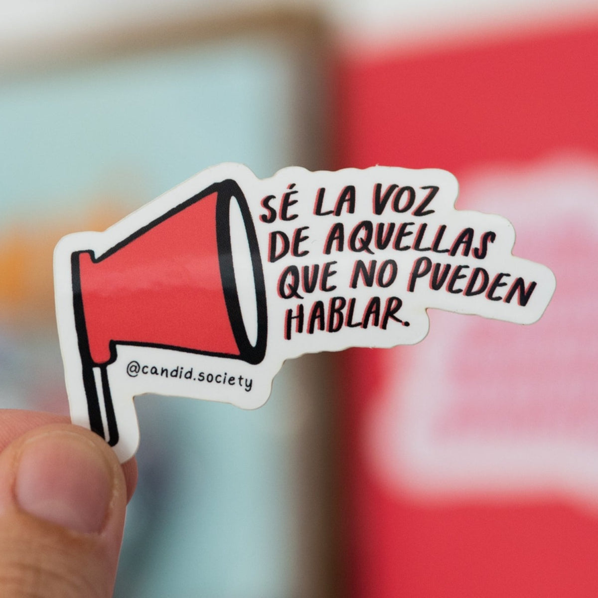 58 - Se la voz de aquellas que no pueden hablar - Premium Sticker ...
