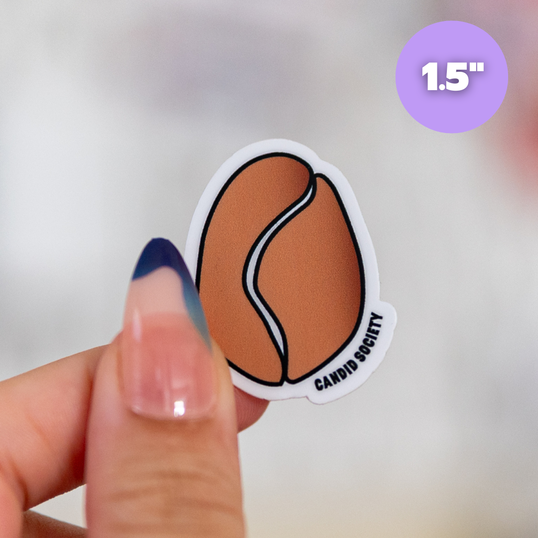 Coffee Bean - Mini Sticker | Candid Society